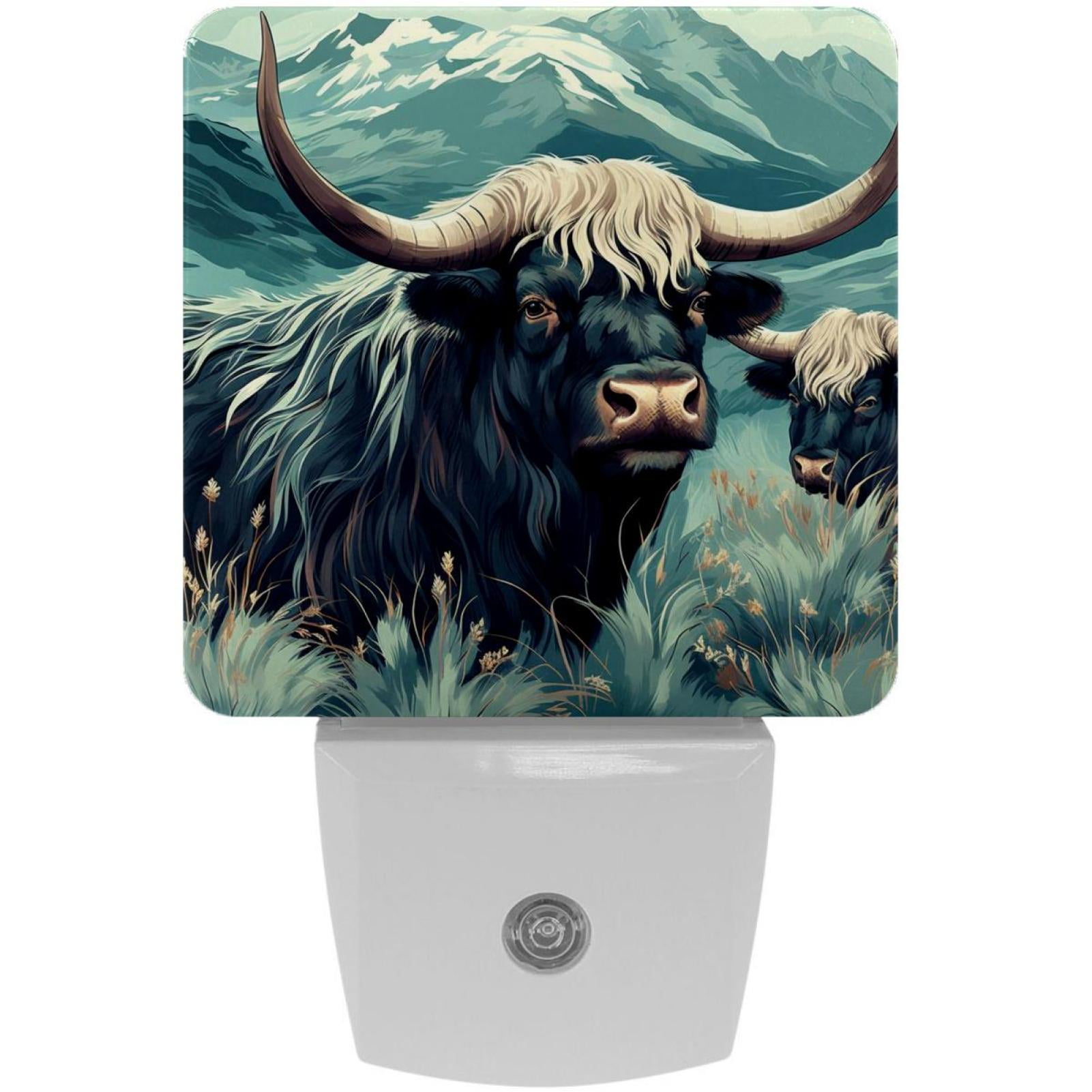 Yak LED Square Night Lights - Modern Design, Soft Glow, Energy ...