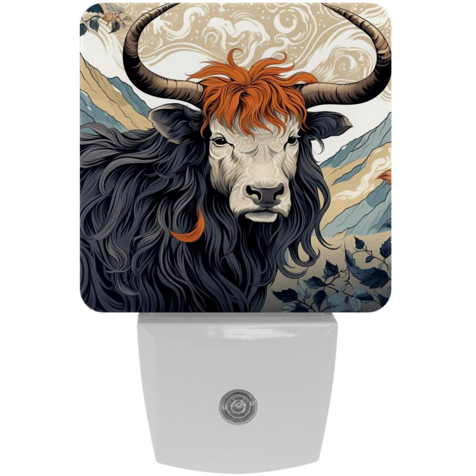 Yak LED Square Night Lights - Modern Design, Soft Glow, Energy ...