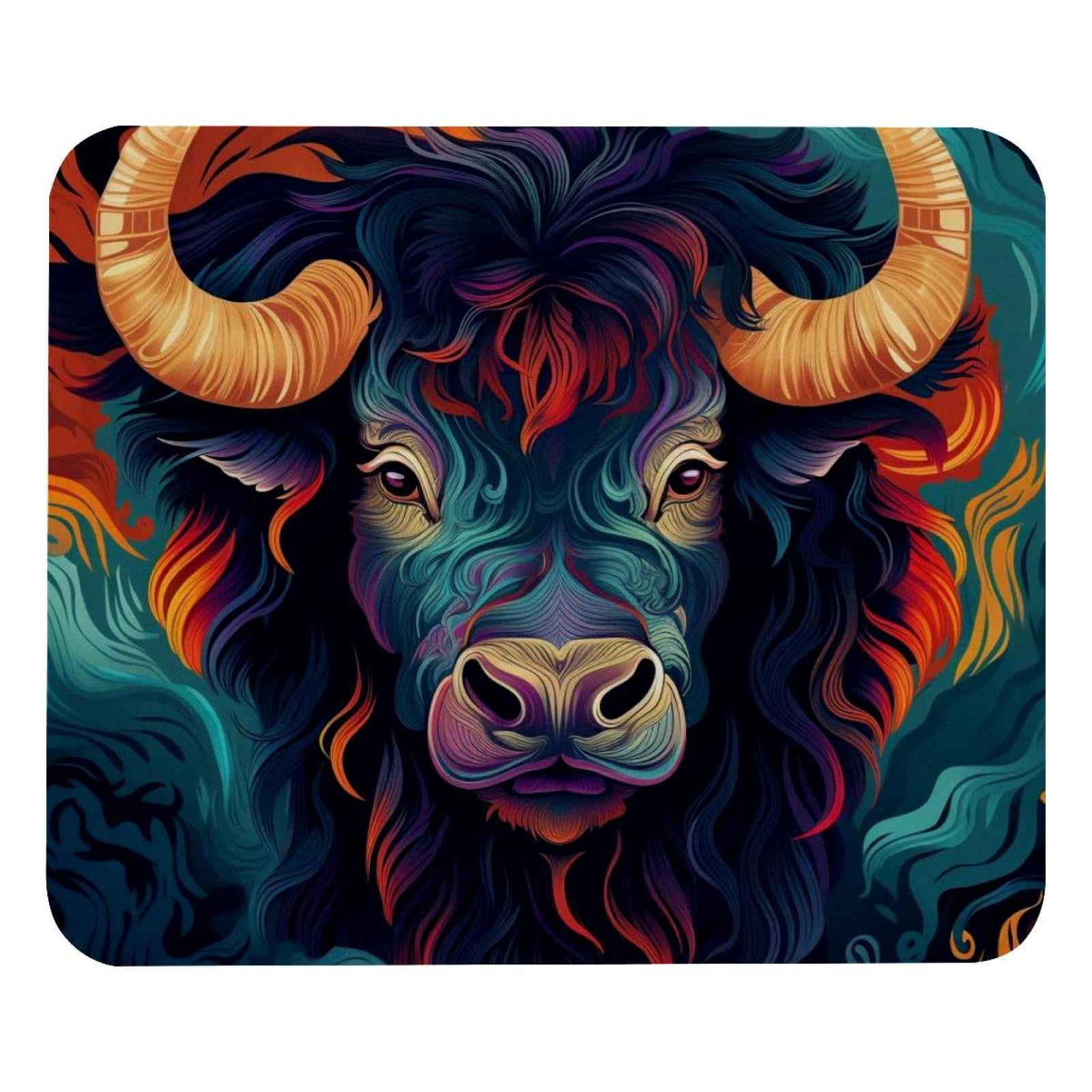Yak Mouse Pad, Personality Design Rubber Base for Office Decor for ...