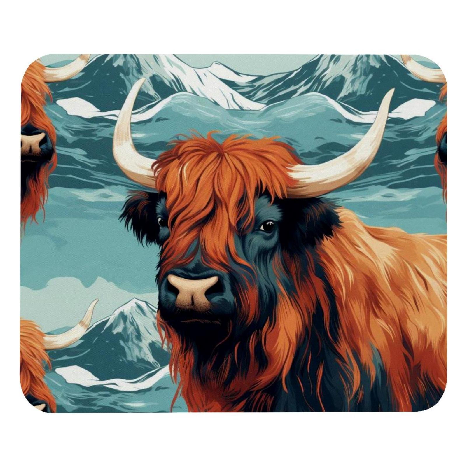 Yak Mouse Pad for Laptop Wireless Mouse Home Office Travel, Portable ...