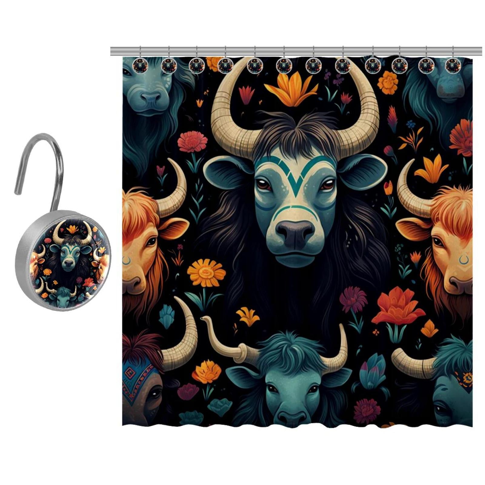 Yak Shower Curtain Set for Bathroom - Walmart.com