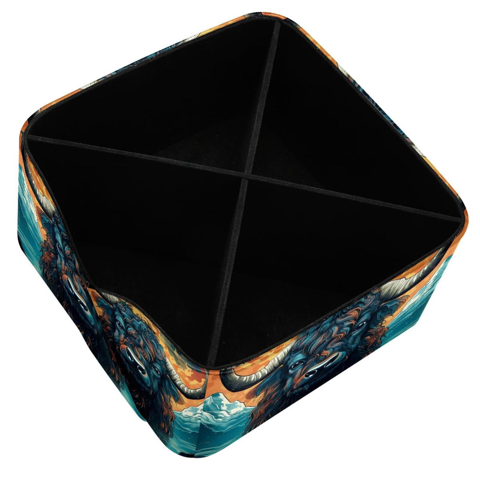 Yak Square Pencil Organizer with 4 Compartments, Removable Dividers ...