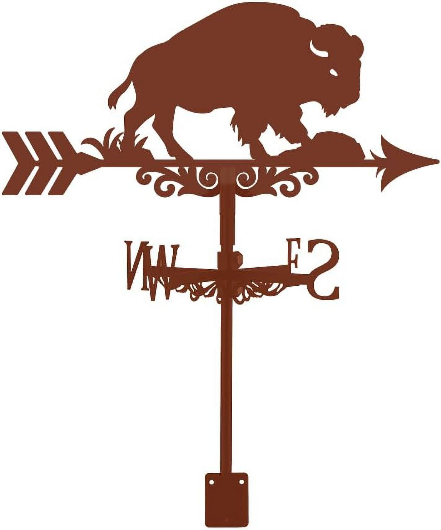 Yak Weather Vane for Roof Mount Animal Metal Weathervane Wind Direction ...