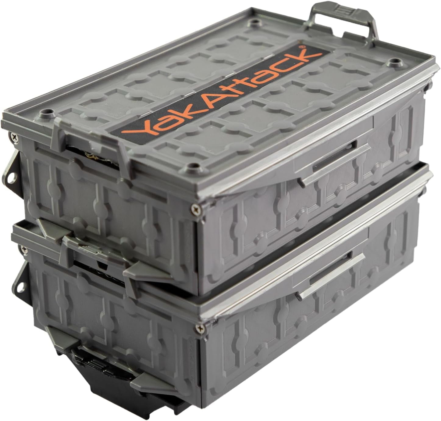 YakAttack TracPak Combo Kit 2 Stackable Boxes w/ Quick Release Base ...