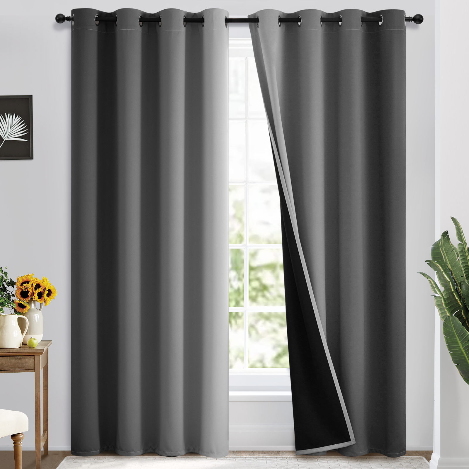 1 Panels Gradient Ombre Stars Curtains Draperies for Kids Girls Bedroom ...