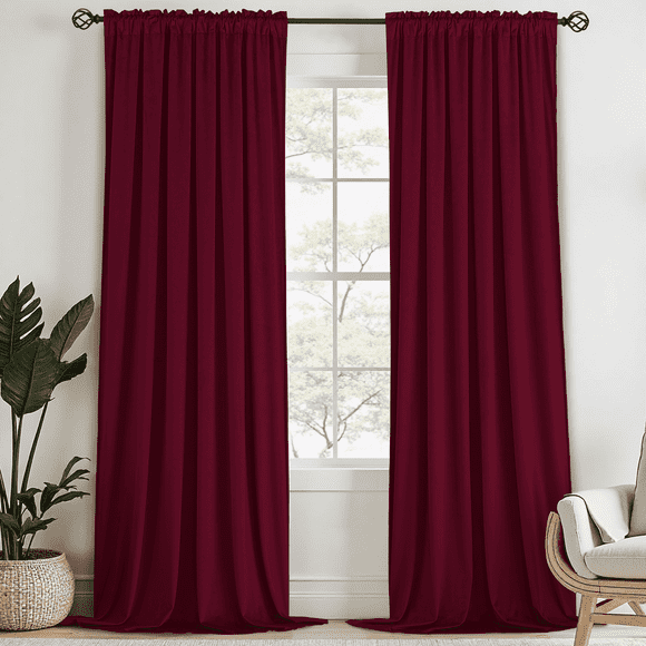 Red Curtains in Curtains - Walmart.com