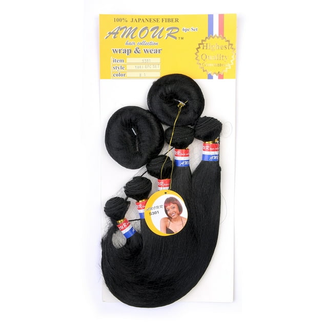 Yaki Synthetic Blend Lacewigs 6pc Set - Color T1B/350 (1/100) - Walmart.com