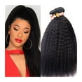 Yaki Straight Bundles Human Hair 3 4 Pcs Bundles Brazilian Kinky