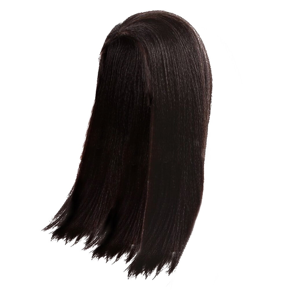 Yaki Straight Glueless Lace Front Human Hair Wigs Beauty Accessory for ...