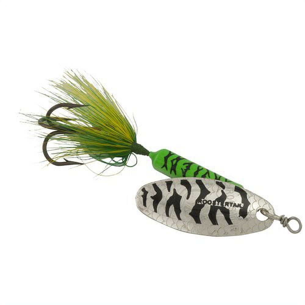 Yakima Bait Worden's Rooster Tail 1/4 oz Metallic Lime Tiger Inline ...