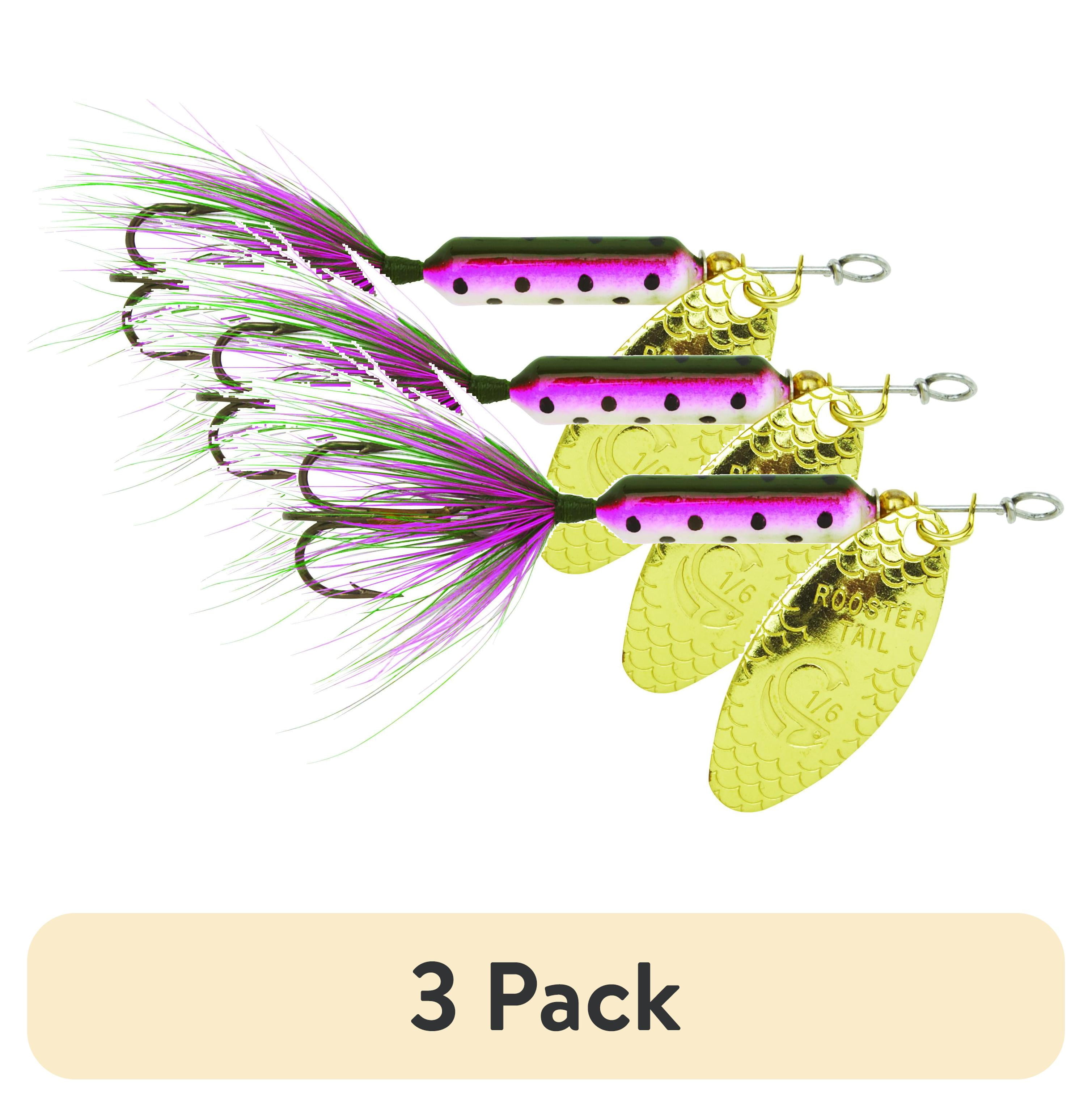 (3 pack) Yakima Bait Worden's Original Rooster Tail, Inline Spinnerbait ...