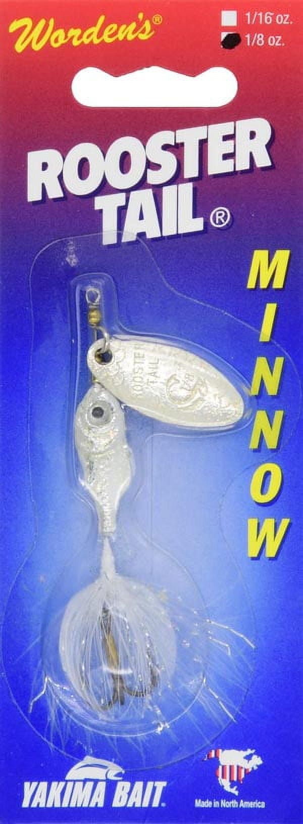 Yakima Bait Rooster Tail Minnow Fishing Lure - White Shiner - Walmart.com