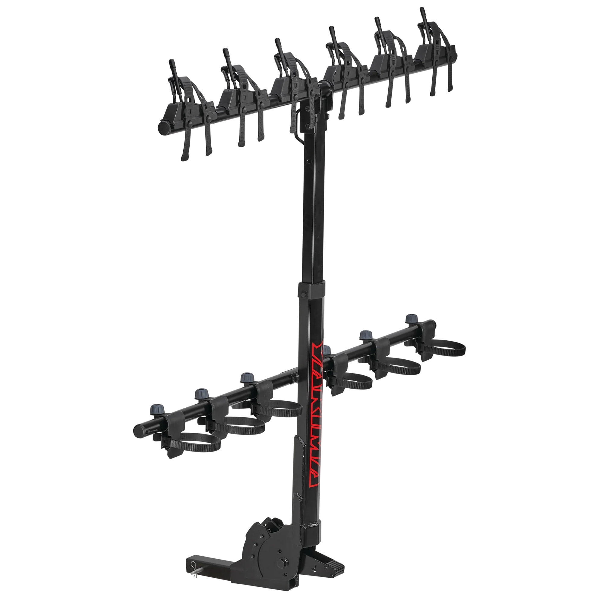 Yakima HangOver 6 Vertical Steel Mountain Bike Hitch Rack, 6 Bikes ...