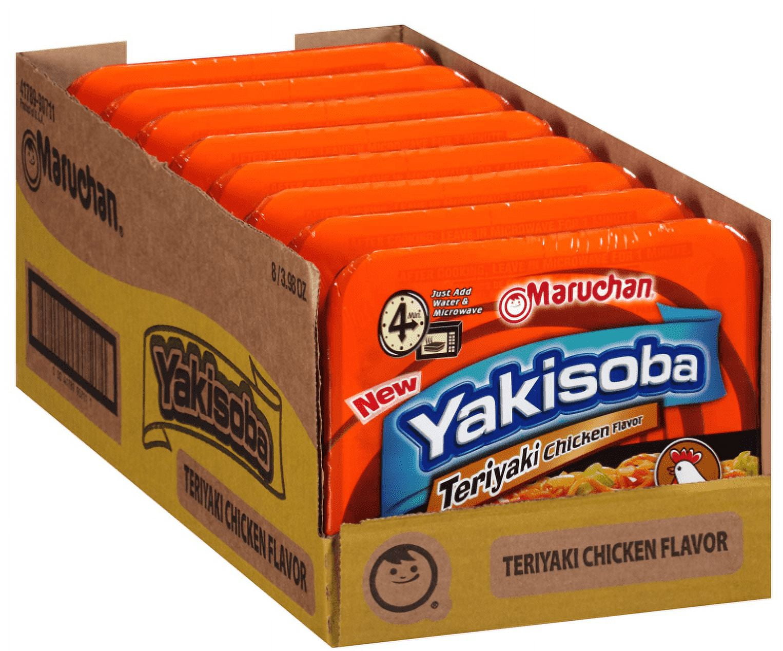 Yakisoba Teriyaki Chicken, 3.98 Oz, Pack of 8, New - Walmart.com