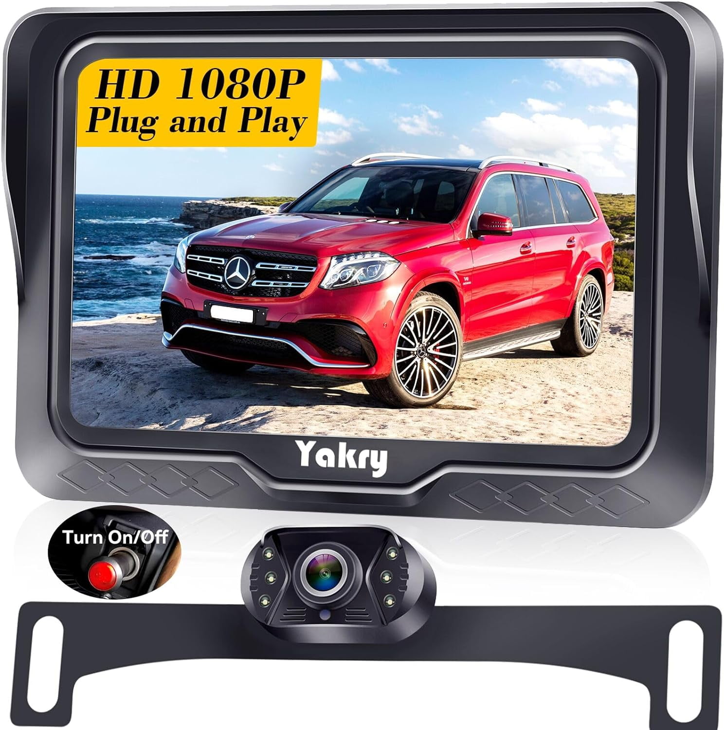 Yakry Backup Camera Plug and Play: Color Image Clear Night Vision Hitch ...