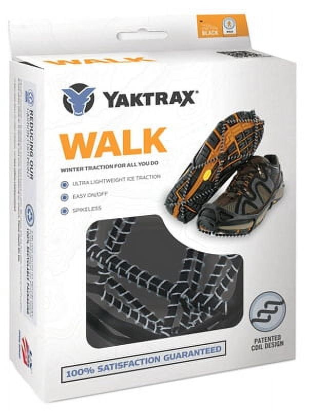 Yaktrax 08605 Shoe Traction Device, Lightweight, Unisex, L, Spikeless ...