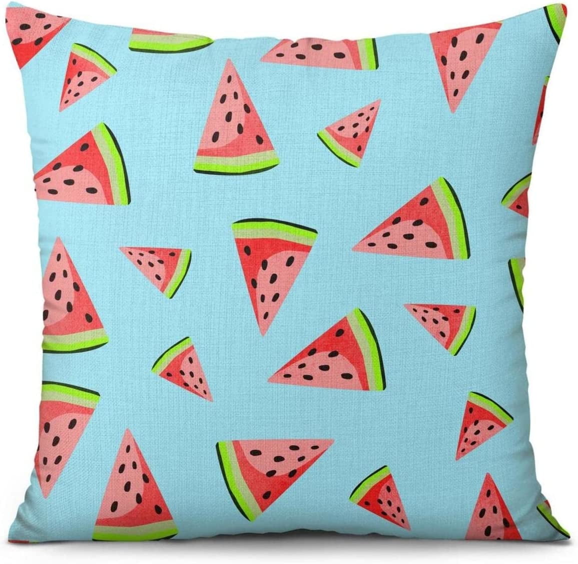 Yakuyir Blue Summer Watermelon Throw Pillow Covers 18x18 Set 1 Sweet ...