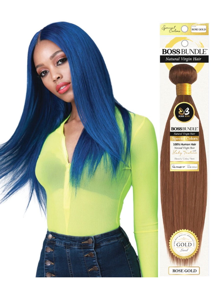 Yaky Straight Human Hair Bundles By Bobbi Boss / Natural / 14 INCH ...