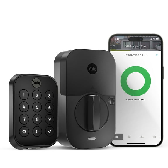 Yale Assure Lock 2, Black Suede, Smart Wi-Fi Keypad for Key-Free Entry ...