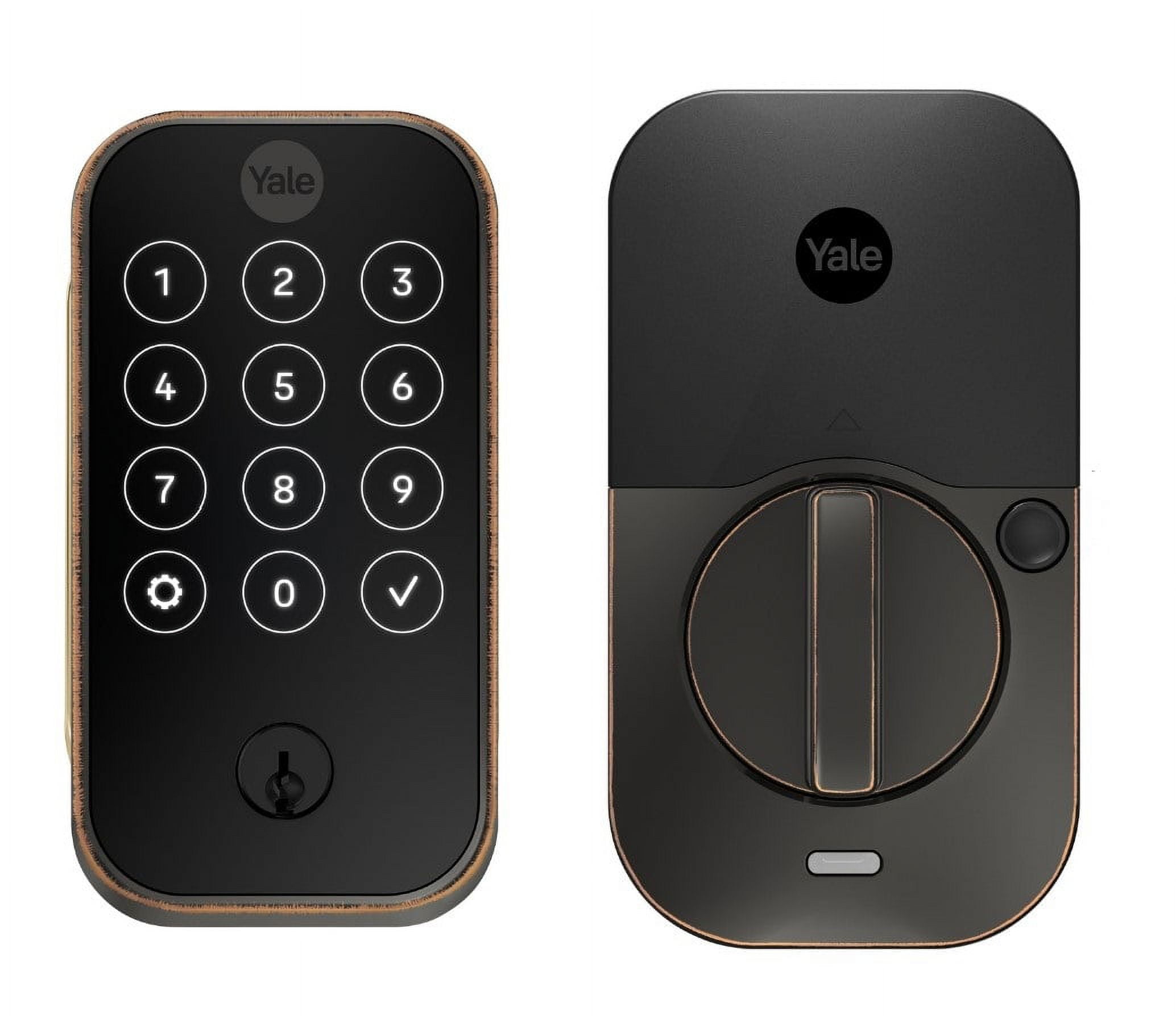 Yale Assure Lock 2 YRD420-BLE-0BP Keyed Lighted Touchscreen with ...