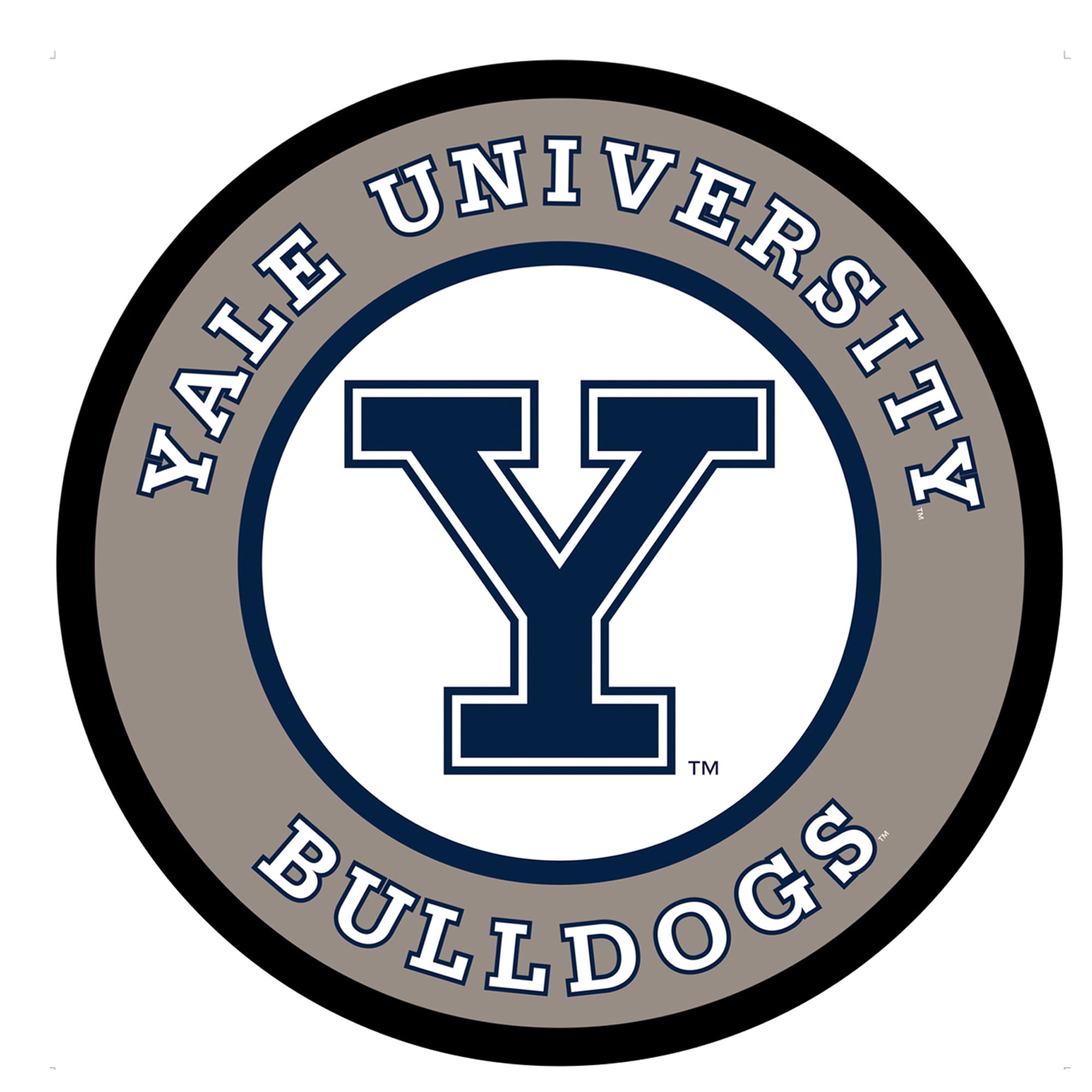 Yale Bulldogs LED XL Round Wall Sign - Walmart.com