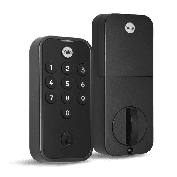 Yale Assure Lock 2 Touch Deadbolt, Black Suede Key-Free Smart Entry ...