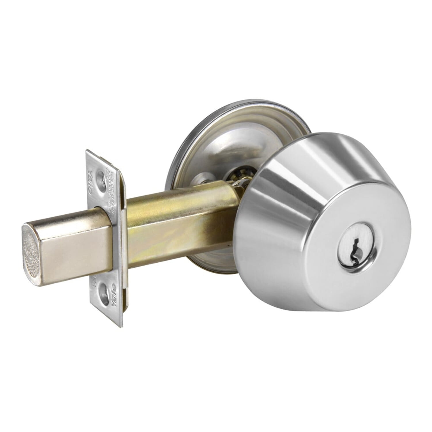 Yale D132 626 Cylinder x Blank Rose Deadbolt Grade 1 2-3/4 Backset 2-1/ ...