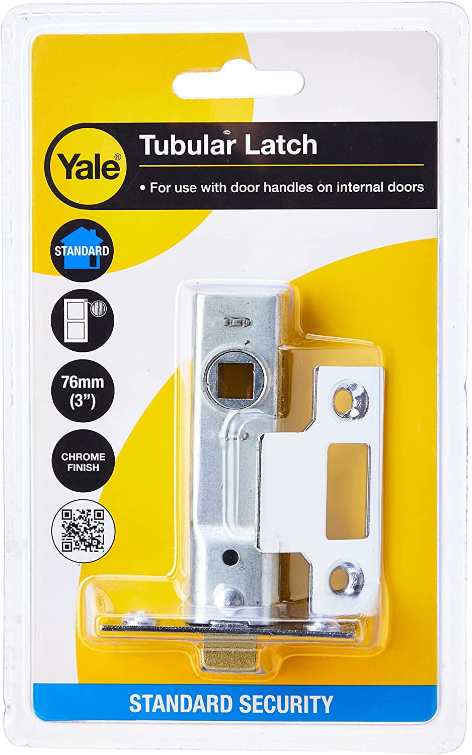 Yale M888 Tubular Latch 76mm ZP 1 CLASSIC - Walmart.com
