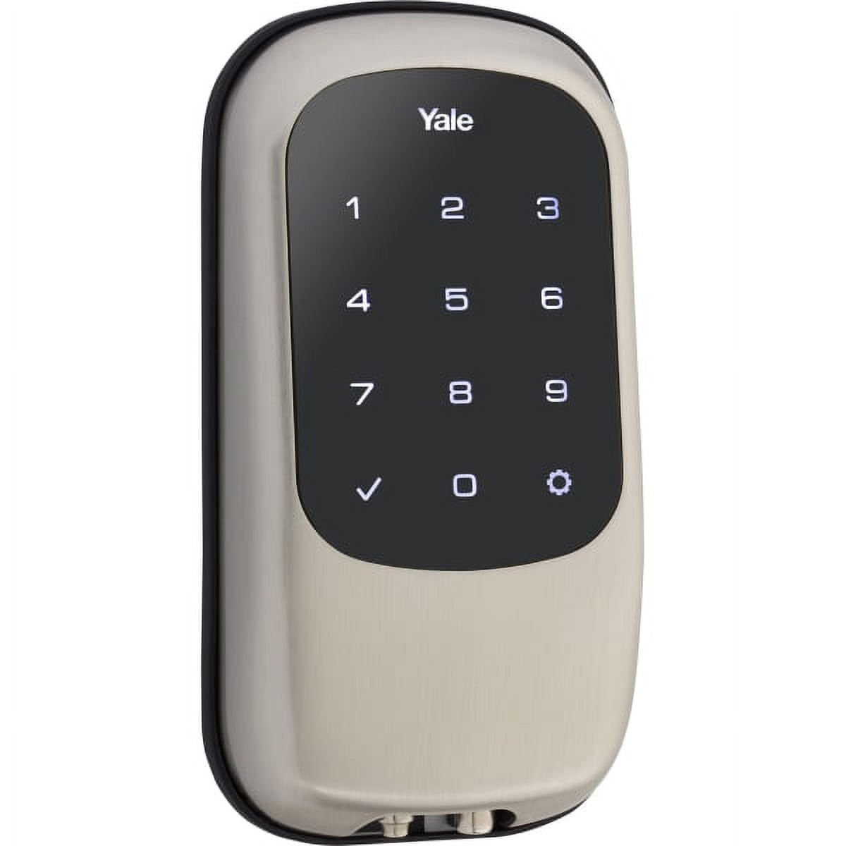 Yale Real Living Key Free Touchscreen Deadbolt T1L - Z-WaveSatin Nickel ...
