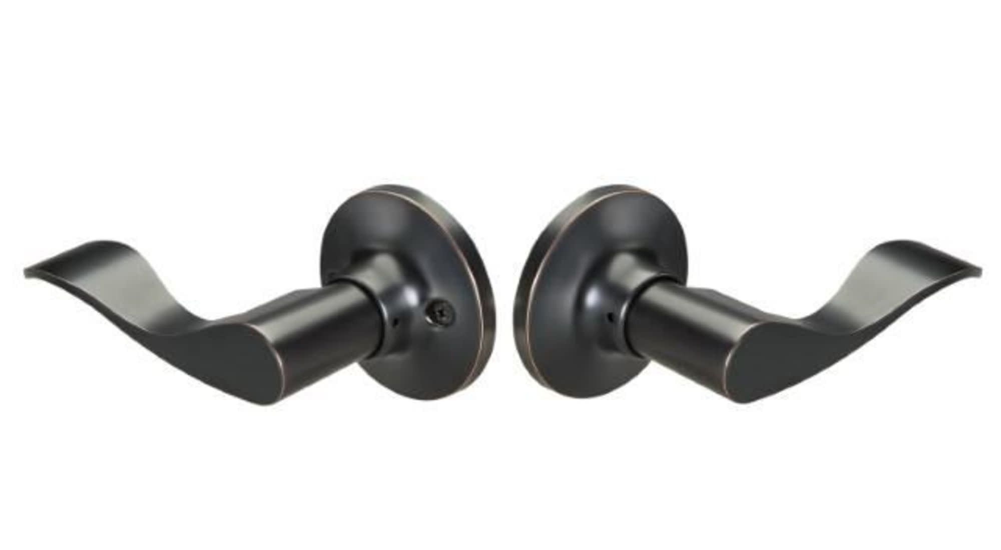 Yale YR11KW10BP Residential Edge Passage Lock with Keowee Lever, Oil ...