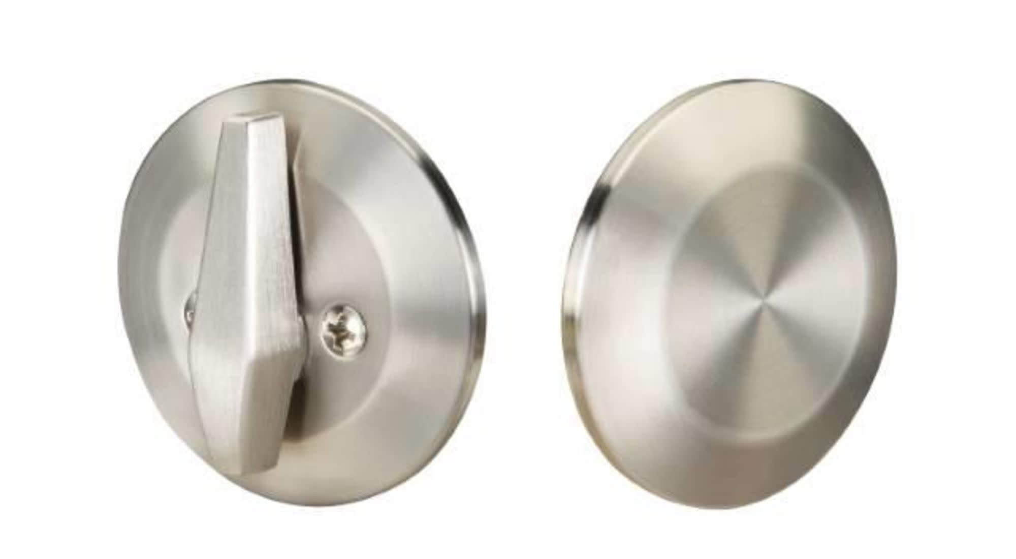 Yale YR860EDB619 One Sided Deadbolt with Turn by Blank Plate Satin ...