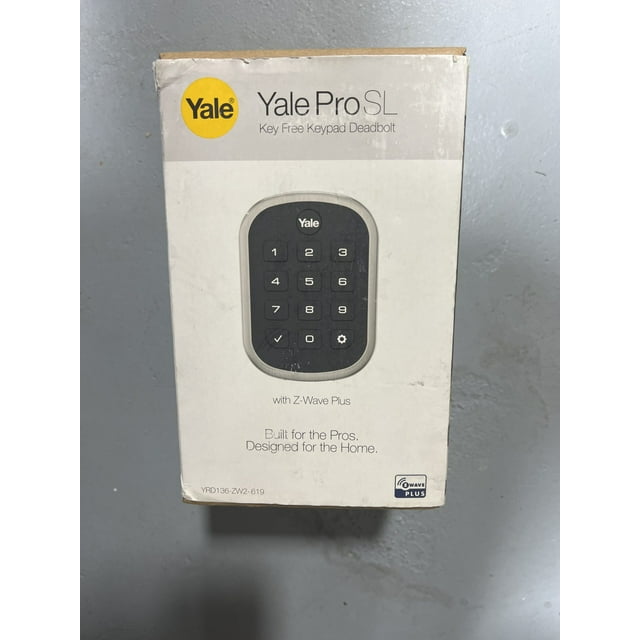 Yale YRD136-ZW2-619 Pro SL Key-Free Keypad Deadbolt with Z-Wave Plus ...