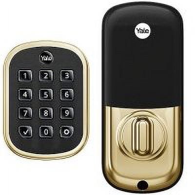 Yale YRD136-ZW2-P05 Pro SL Push-Button Keypad Key-Free Deadbolt with Z ...