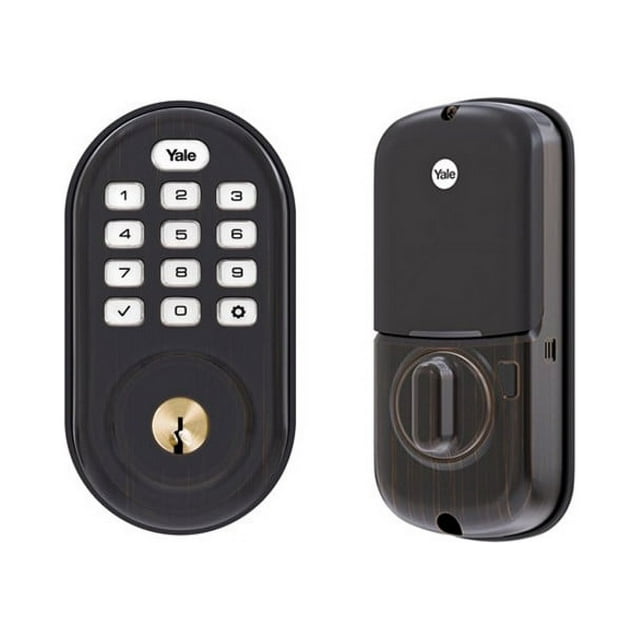 Yale YRD216NR0BP Assure Lock Push Button Stand Alone Deadbolt Oil ...