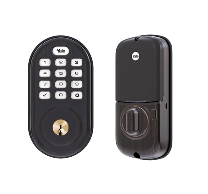 Yale YRD216ZW20BP Assure Lock Push Button Deadbolt with Z-Wave Oil ...