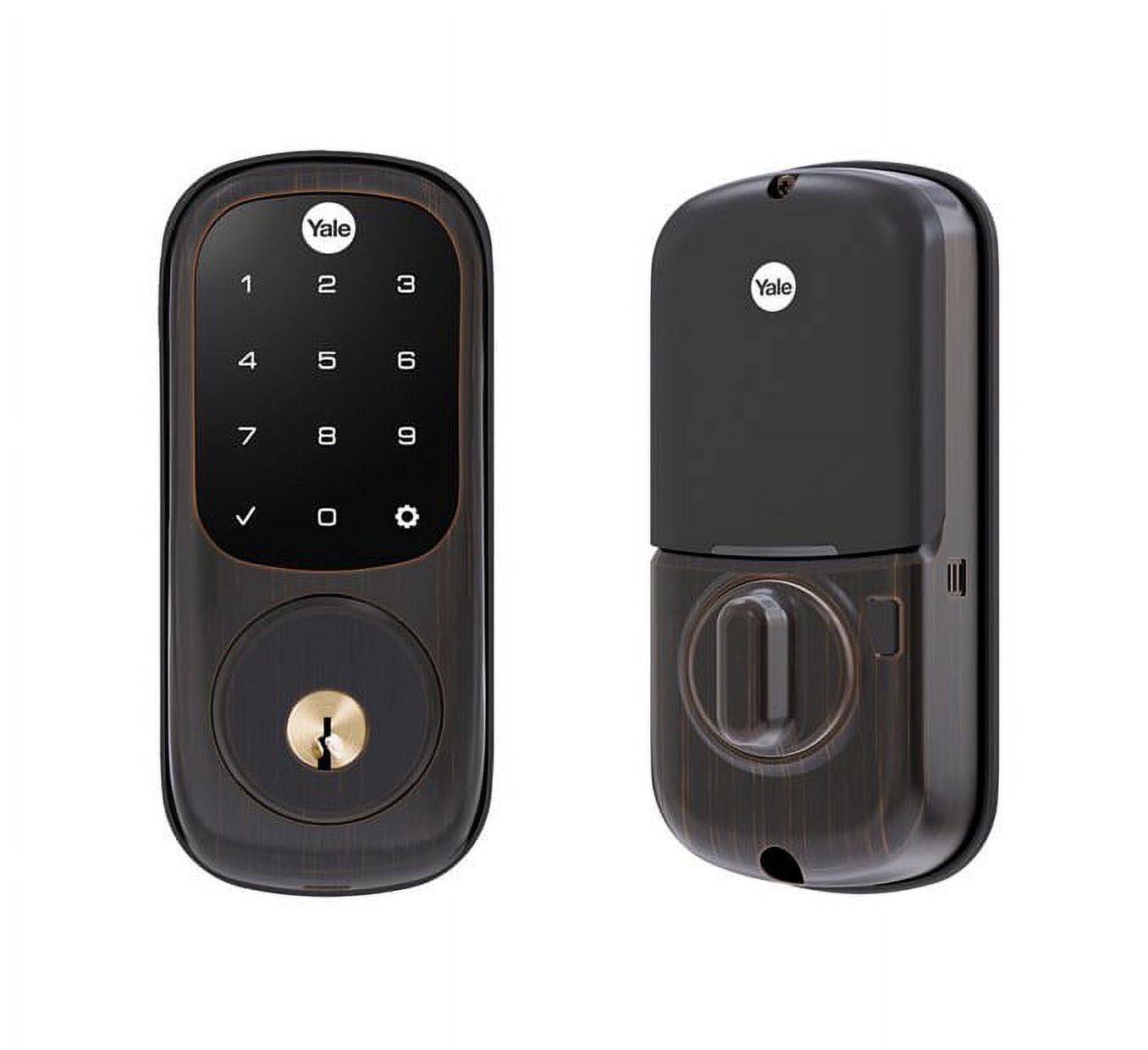 Yale YRD226NR0BP Touchscreen Deadbolt Bronze Finish Lock - Walmart.com