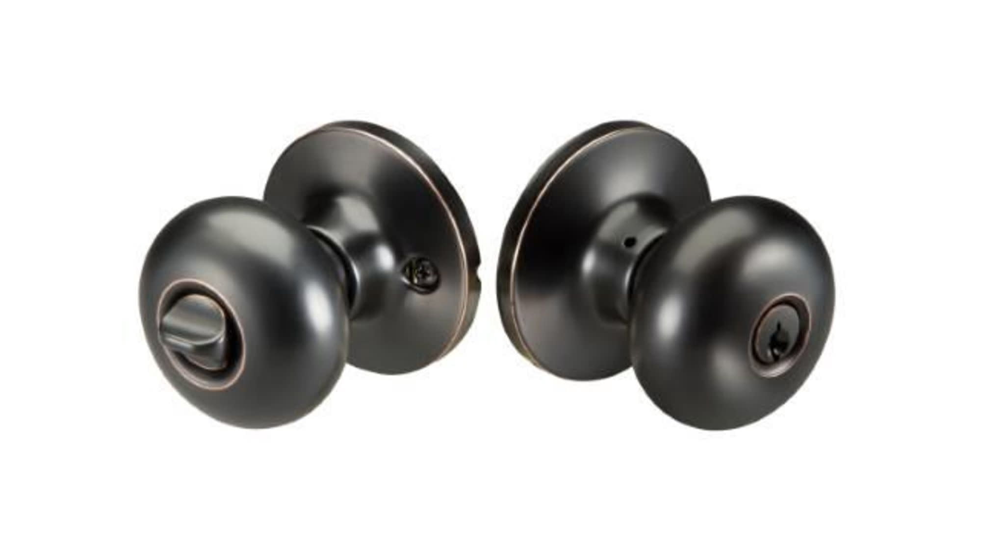 Yale Knob Lockset,Mechanical,Entrance,Grd. 3 SNE10BP6 - Walmart.com