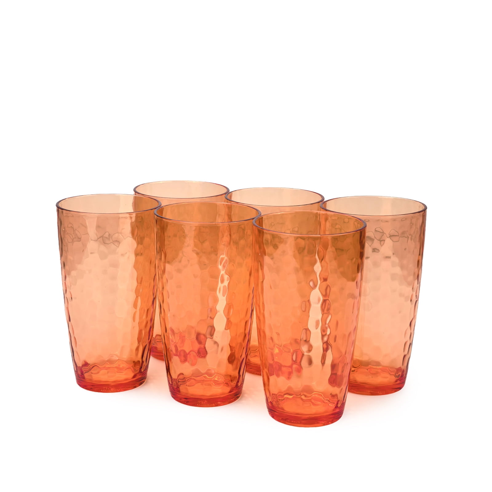 Yalilong 20-Ounce Plastic Tumbler Acrylic Drinking Glasses, Reusable ...