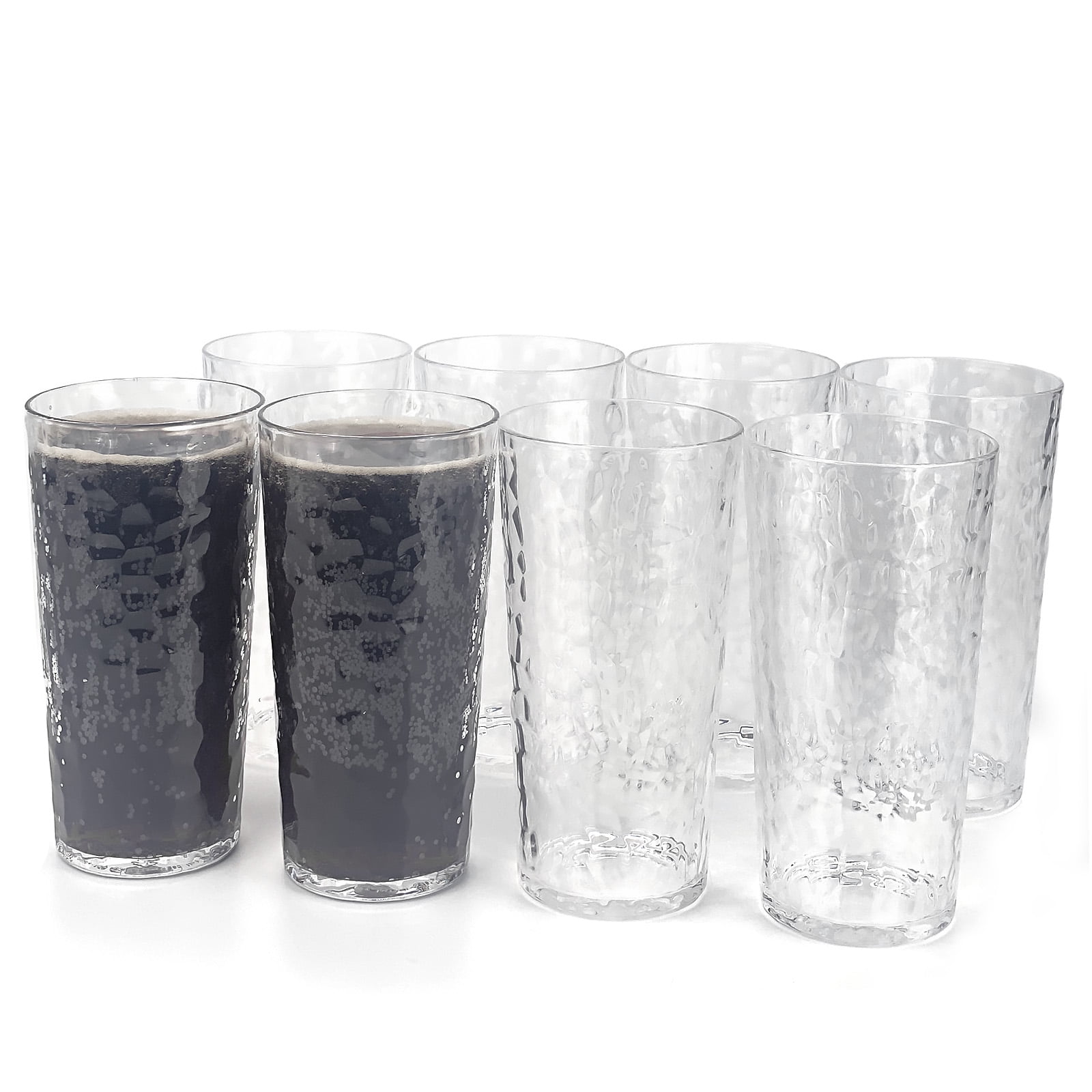 Yalin 24-Ounce Plastic Tumbler Acrylic Drinking Glasses, Reusable ...