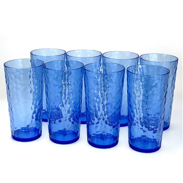 Yalin 24-Ounce Plastic Tumbler Acrylic Drinking Glasses, Reusable ...