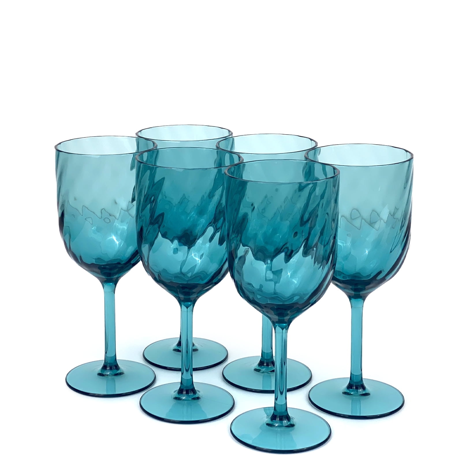Yalin Set of 6 Unbreakable 15 oz Acrylic Plastic Wine and Water Tumbler ...