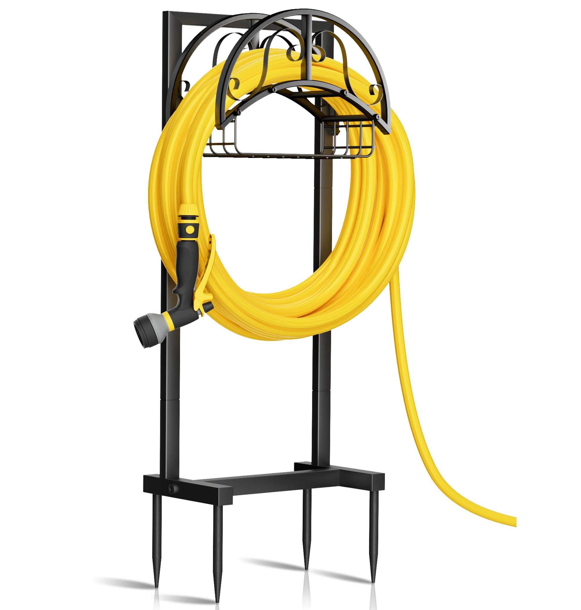 Yalivon Garden Hose Holder Freestanding, Water Hose Holder Hose Hanger ...