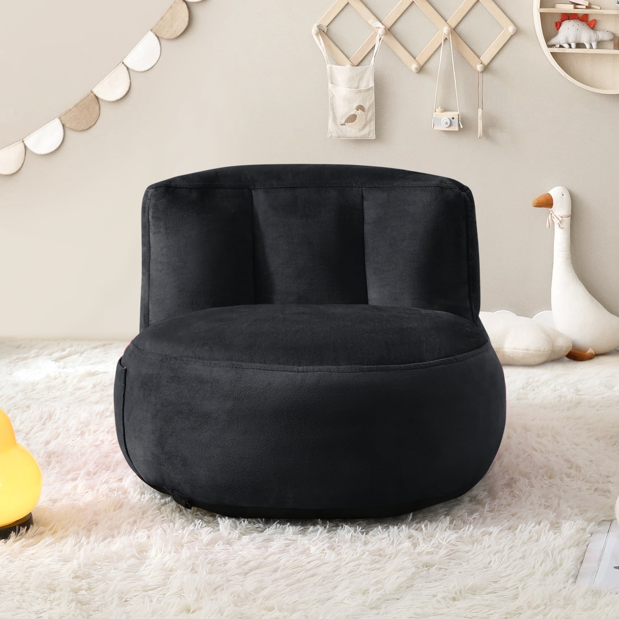 Yalmila Ultra Soft Bean Bag Chiar for Kids and Adults includes Pocket ...