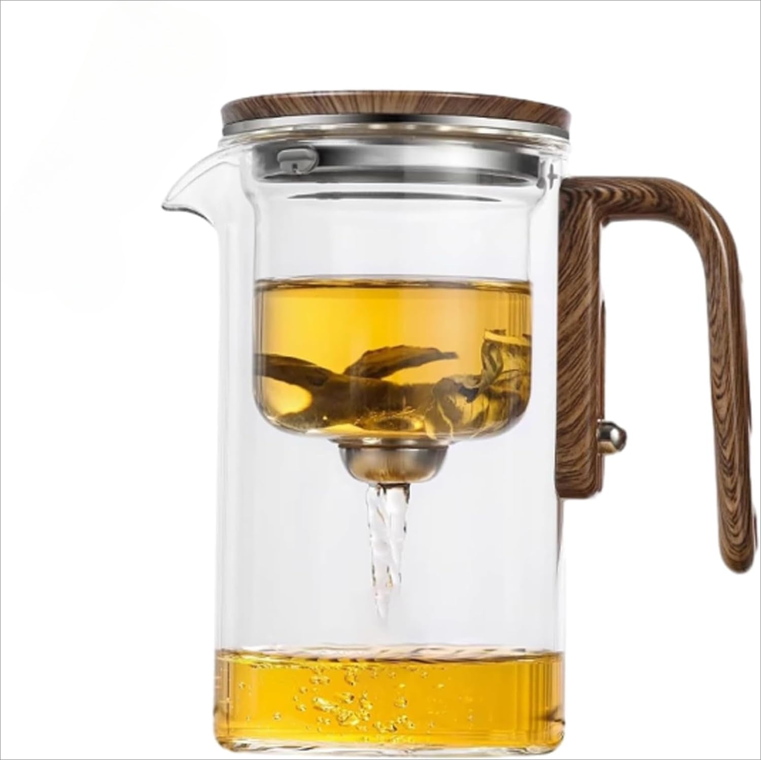 Yalvion Magic Pot, La Magic Pot Tea, Water Separation Glass Teapot With ...