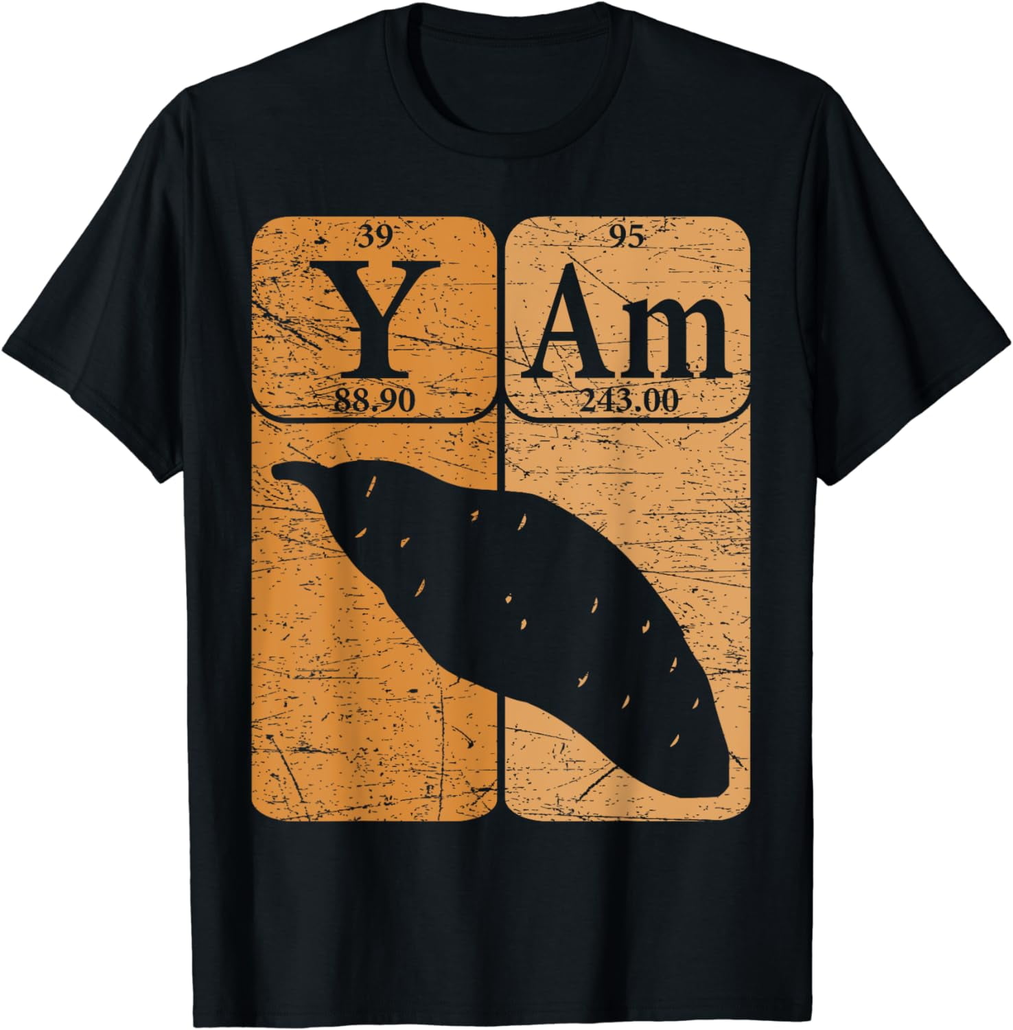 Yam Periodic Table Elements Sweet Potato Retro Farmer T-Shirt - Walmart.com