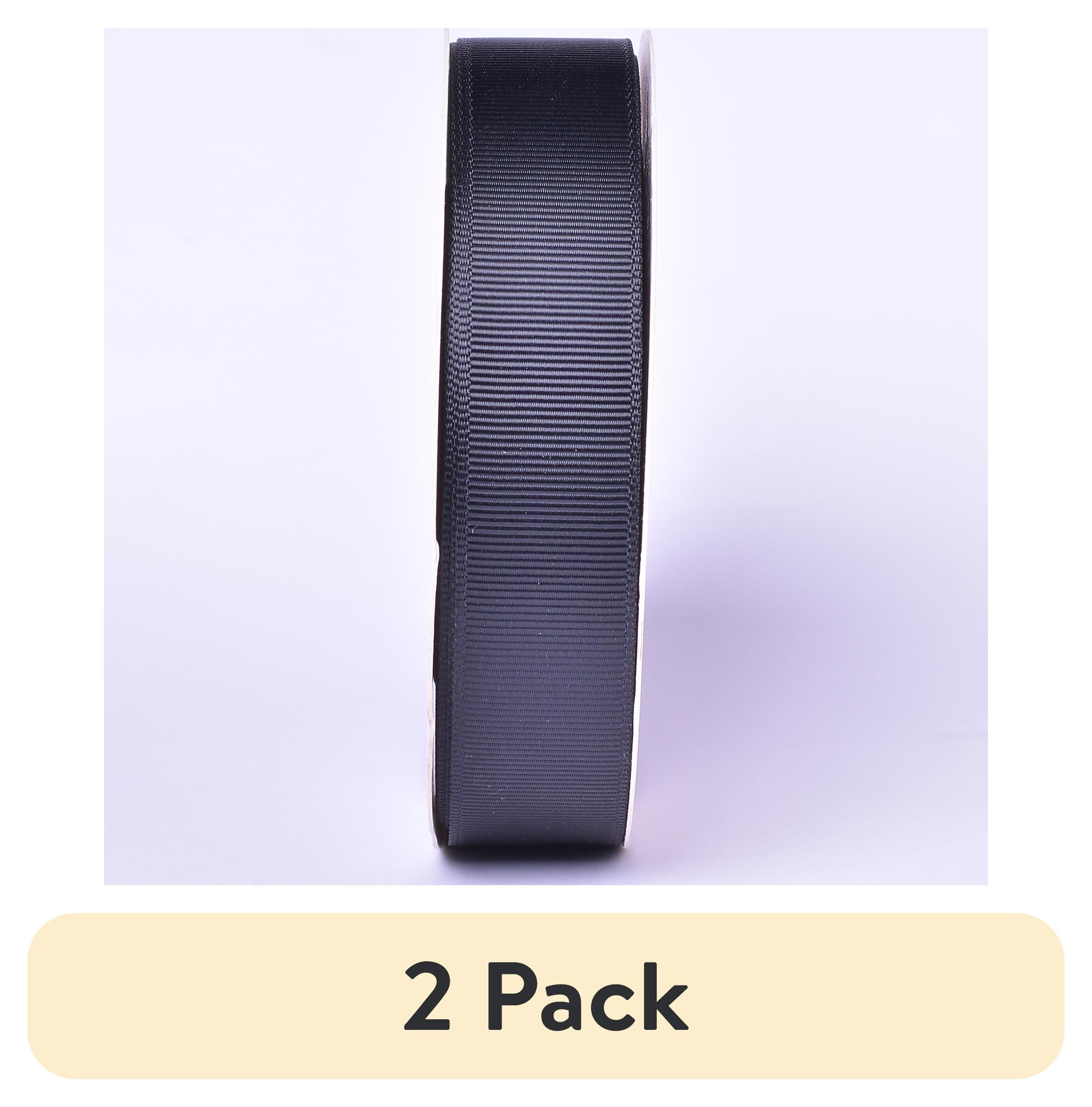 (2 pack) Yama Ribbon 1.5" Black Grosgrain Mega Ribbon, 1 Each - Walmart.com