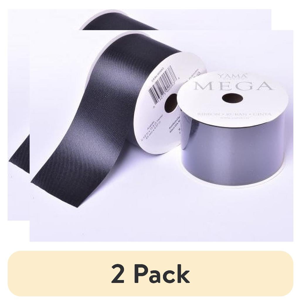 (2 pack) Yama Ribbon 2.5" Acetate Black Mega Ribbon, 1 Each - Walmart.com