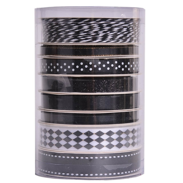 Yama Ribbon, Black Ribbon Tower -2, 8 Unique Ribbons, 96 feet - Walmart.com