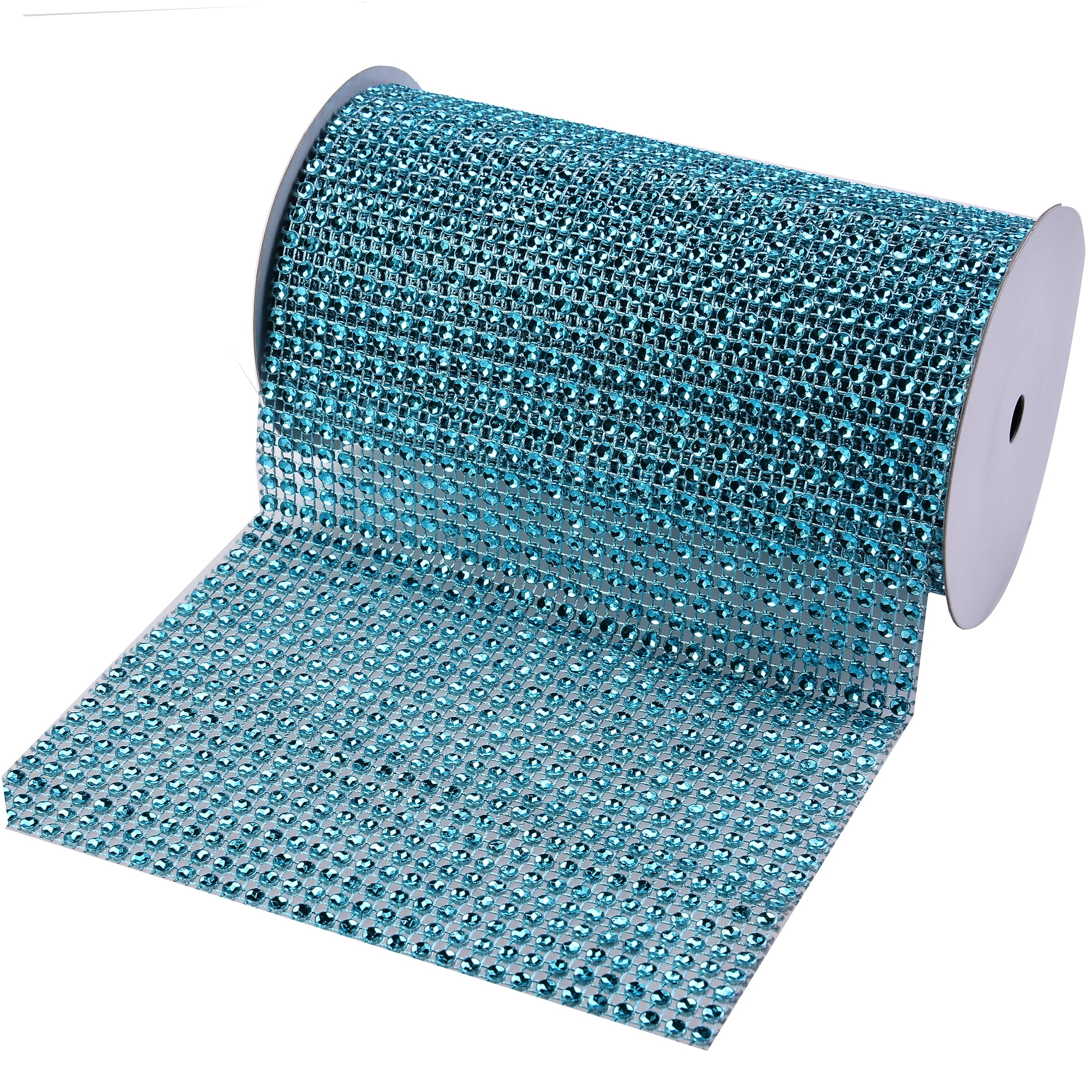 Yama Ribbon, Bling Wrap Ribbon Turquoise 6 inch x 9 feet - Walmart.com