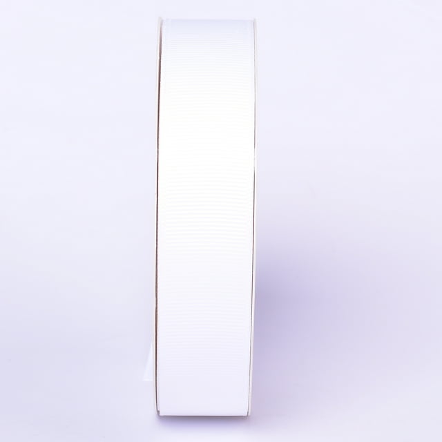 Yama Ribbon, Mega Grosgrain Ribbon White, 0.875inch x 75 feet - Walmart.com